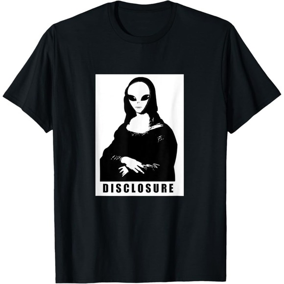 Gildan | Shirts | Alien Mona Lisa Extraterrestrial Disclosure Tshirt ...